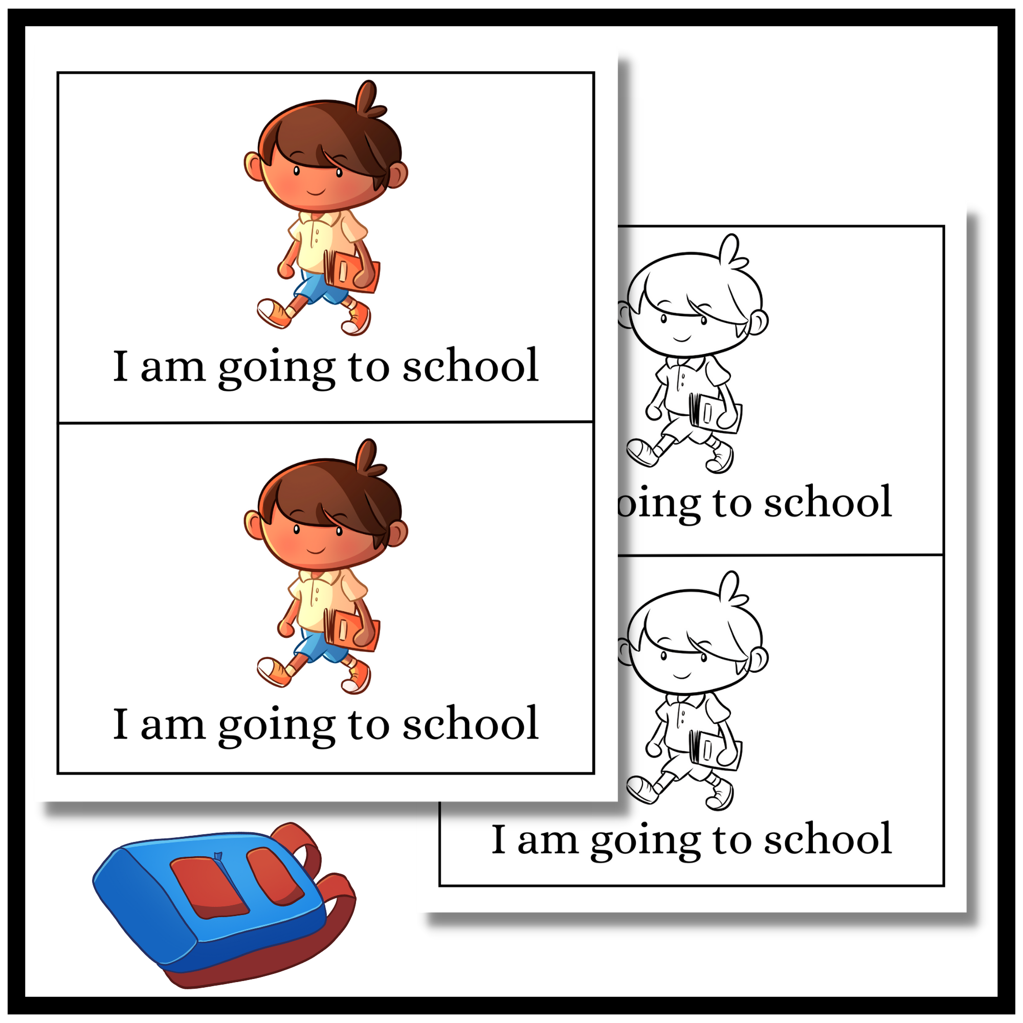 Ready for School | Emergent Reader | Kindergarten |First Day of School ...