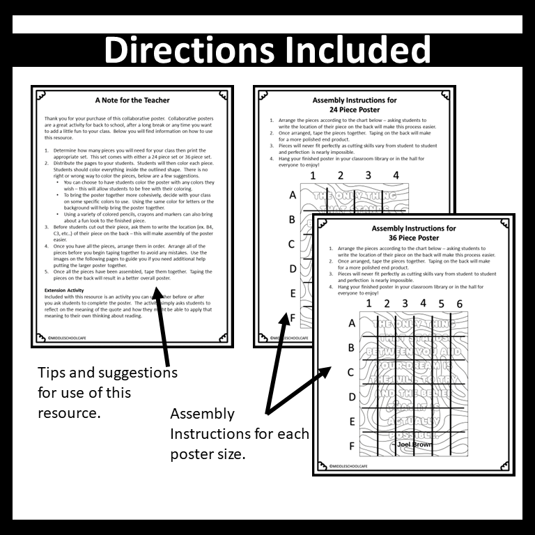 Growth Mindset Poster Collaborative with Critical Thinking Activity ...