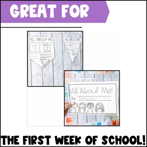 All About Me Banner - All About Me Pennant Banner - All About Me Book ...