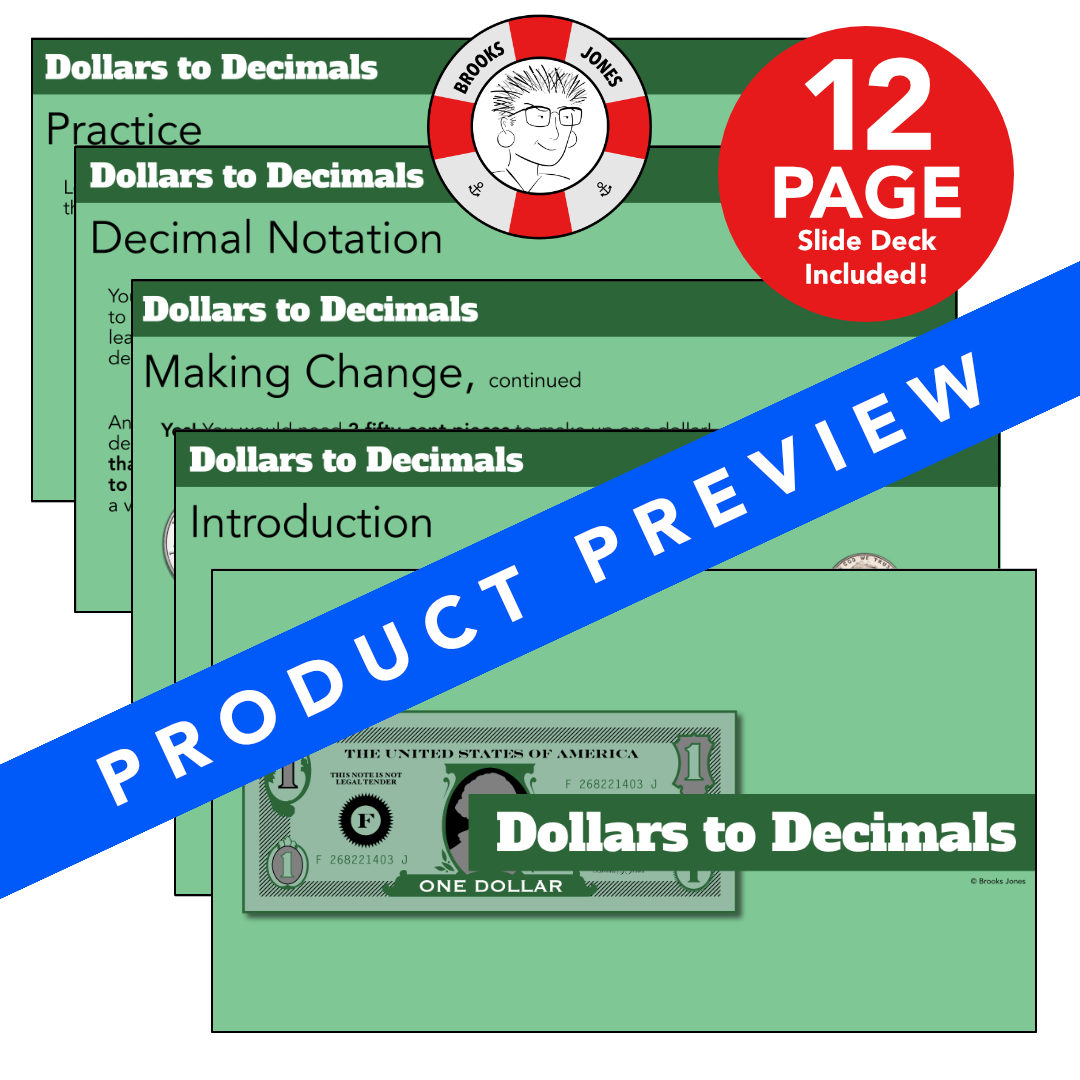 Dollars to Decimals: Introduction to Decimals Scaffolded Practice ...