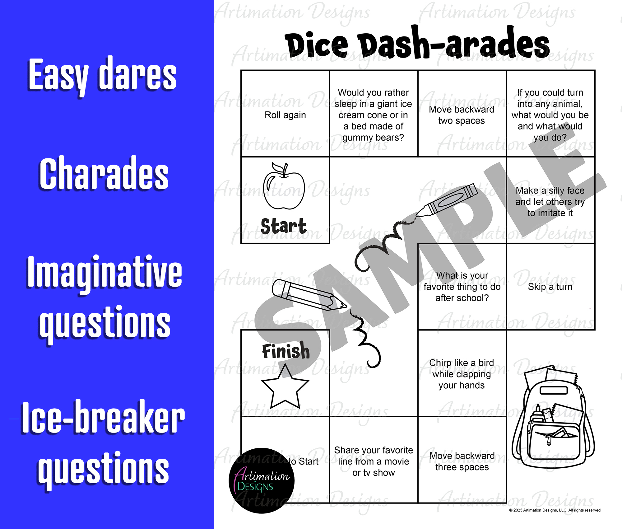 Back to School | Ice Breaker Dice Game | Charades | First Day of School ...