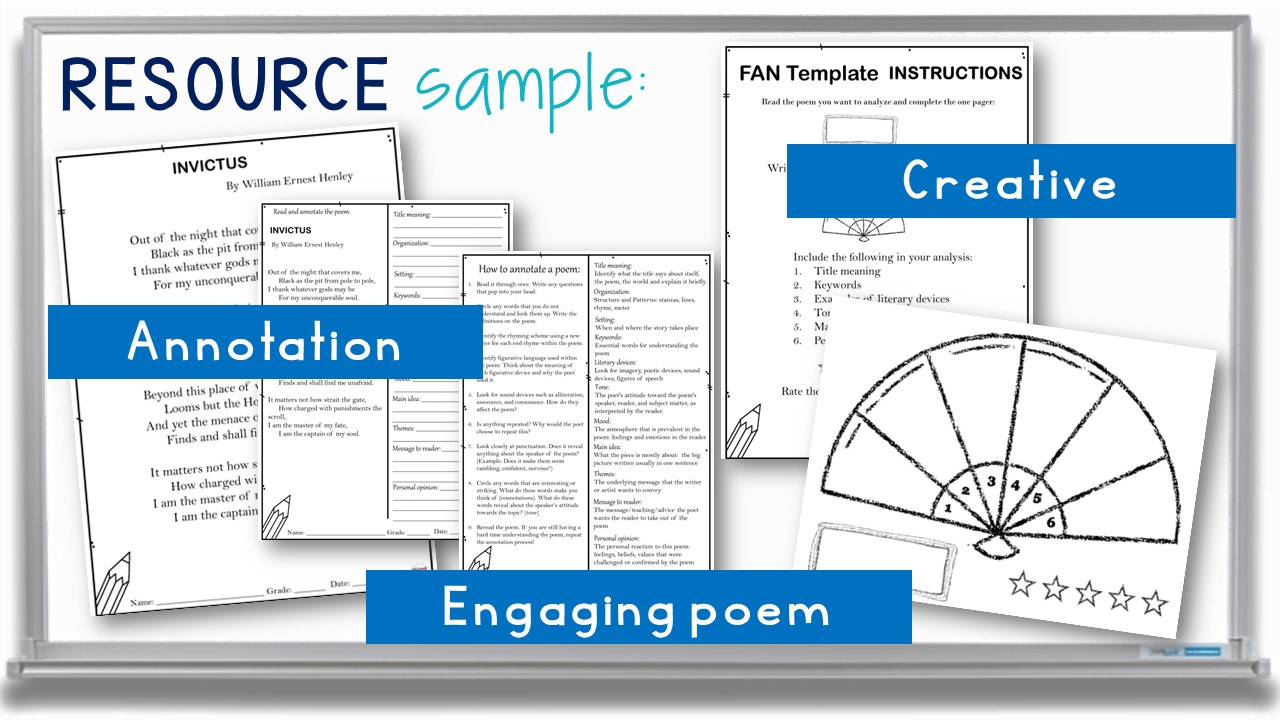 Courage Unit - Middle School Paired Reading, Writing Prompt for I Am ...