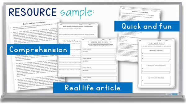 Hero's Journey Unit - Middle School Paired Reading, Prompts - Print and ...