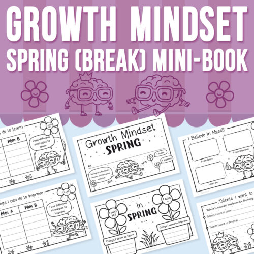 Growth Mindset | Spring (Spring Break) Mini Book | Made By Teachers