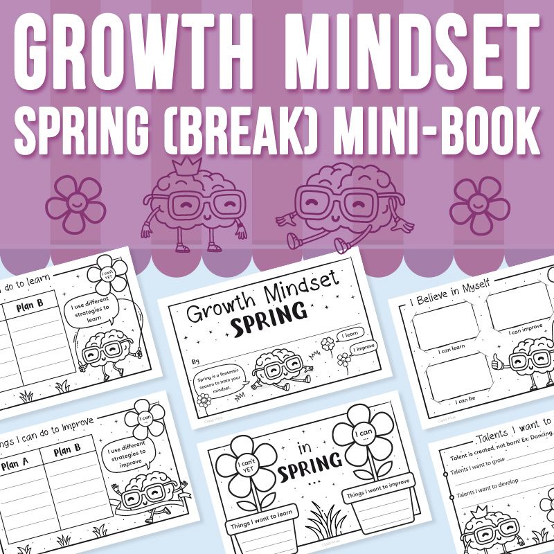 Growth Mindset | Spring (Spring Break) Mini Book | Made By Teachers