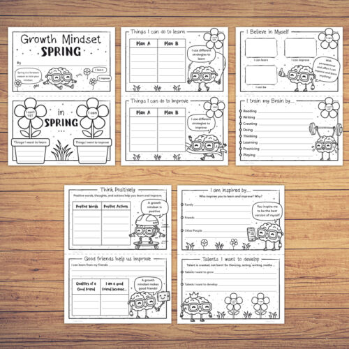 Growth Mindset | Spring (Spring Break) Mini Book | Made By Teachers