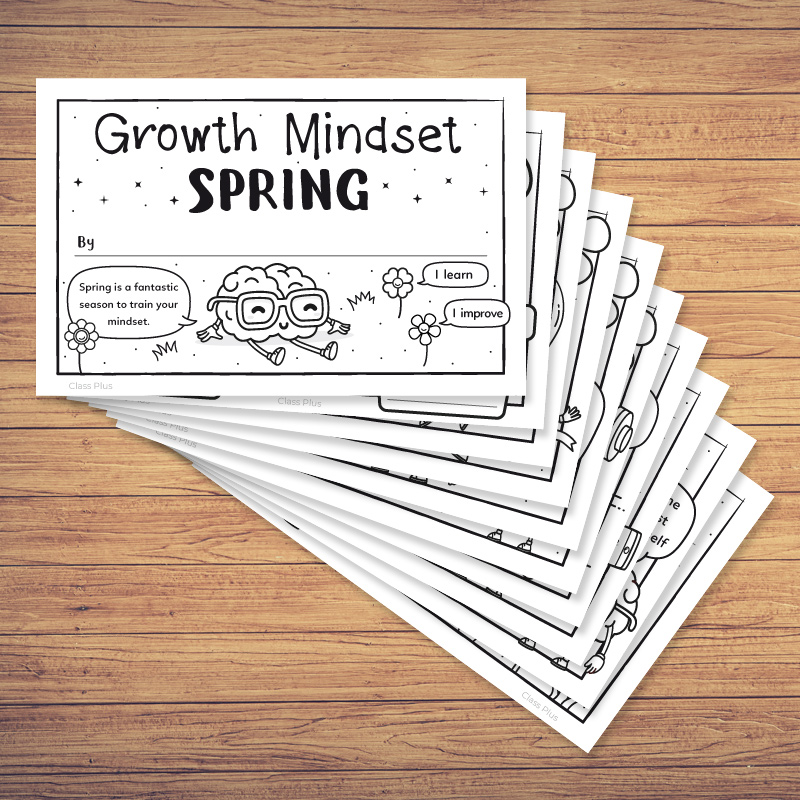 Growth Mindset | Spring (Spring Break) Mini Book | Made By Teachers