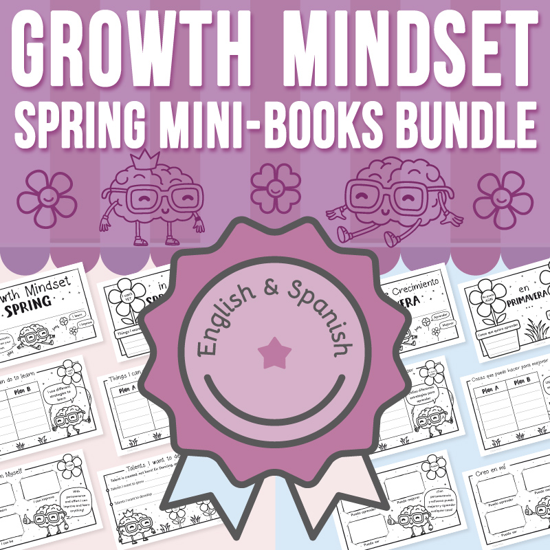 Growth Mindset | Spring (Spring Break) Mini Books BUNDLE | Made By Teachers