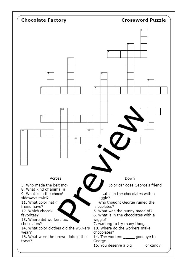 "Curious George Goes to a Chocolate Factory" worksheets | Made By Teachers