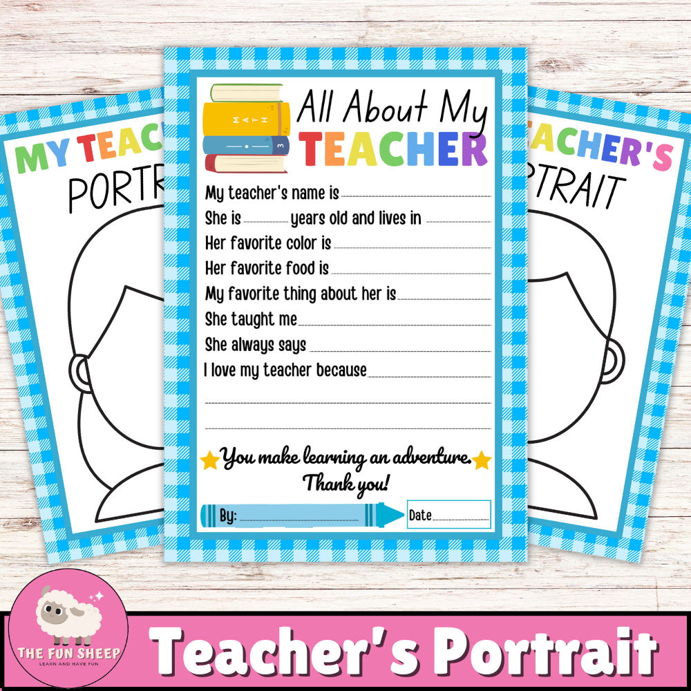 Teacher’s Portrait | All about my Teacher Questionnaire - Teacher ...