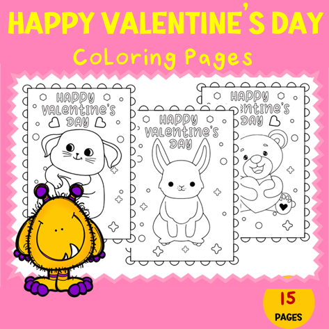 Bring Love to Life: Valentine's Day Coloring Pages for Kids | Made By ...