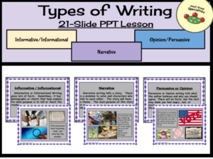 Types of Writing Bundle - Informational, Opinion & Narrative | Made By ...