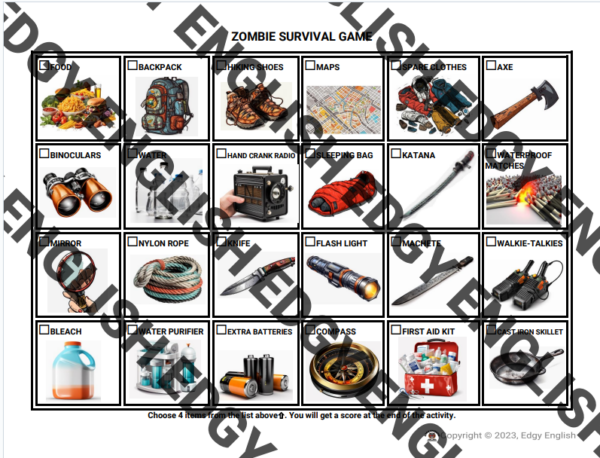 Zombie ESL Survival Game | Made By Teachers