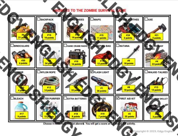 Zombie ESL Survival Game | Made By Teachers