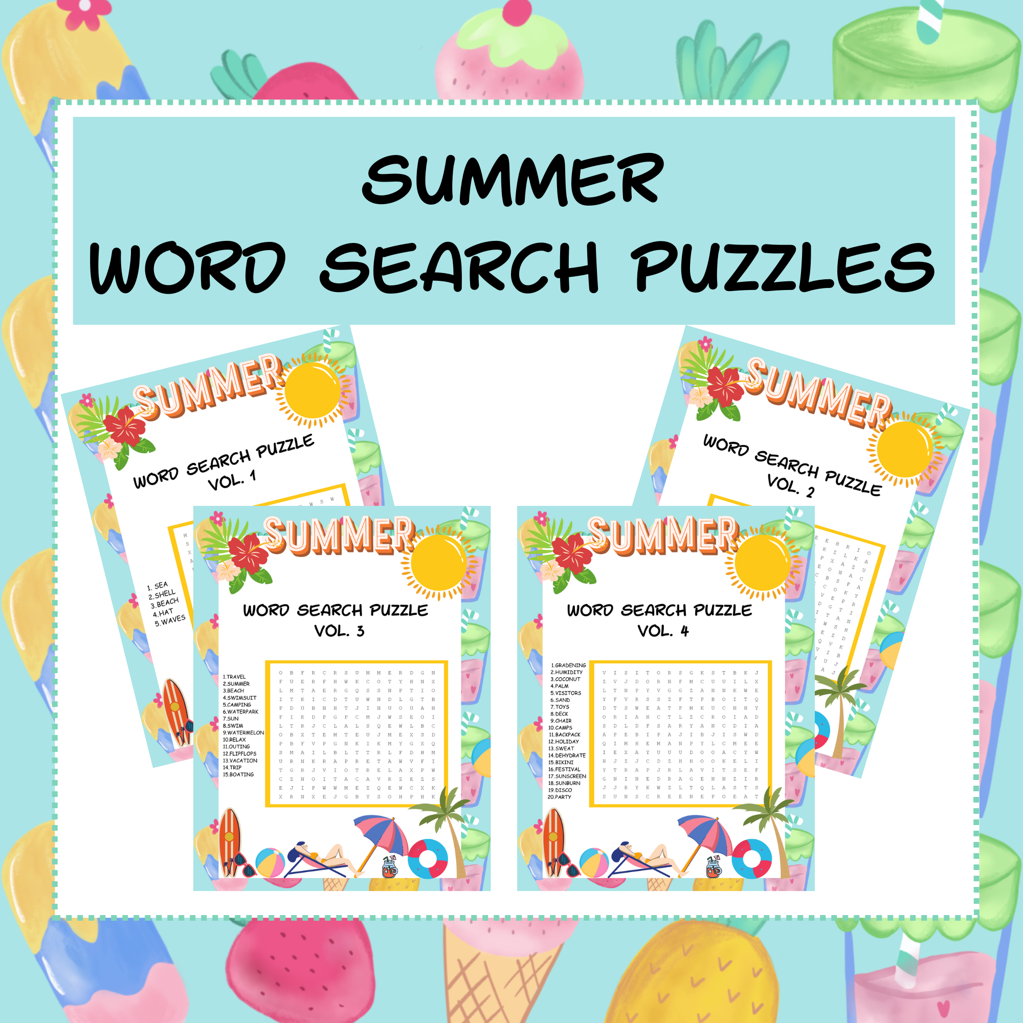 Summer Puzzles For Kids