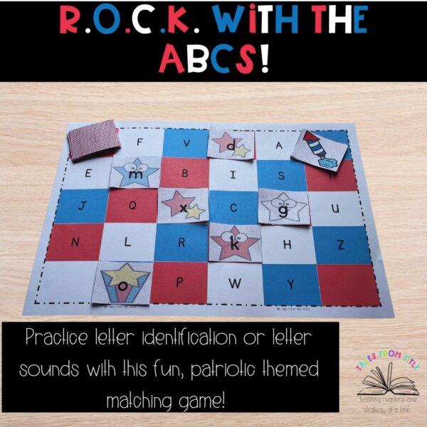 Letter Identification & Sounds Intervention or Center Game - 4th of ...