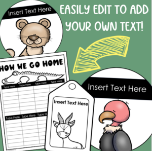 How We Go Home Dismissal Clip Chart End of the Day Jungle Safari ...