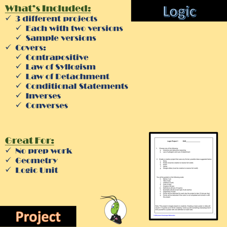Geometry Logic Project Printable PDF Version | Choice Project | Made By ...