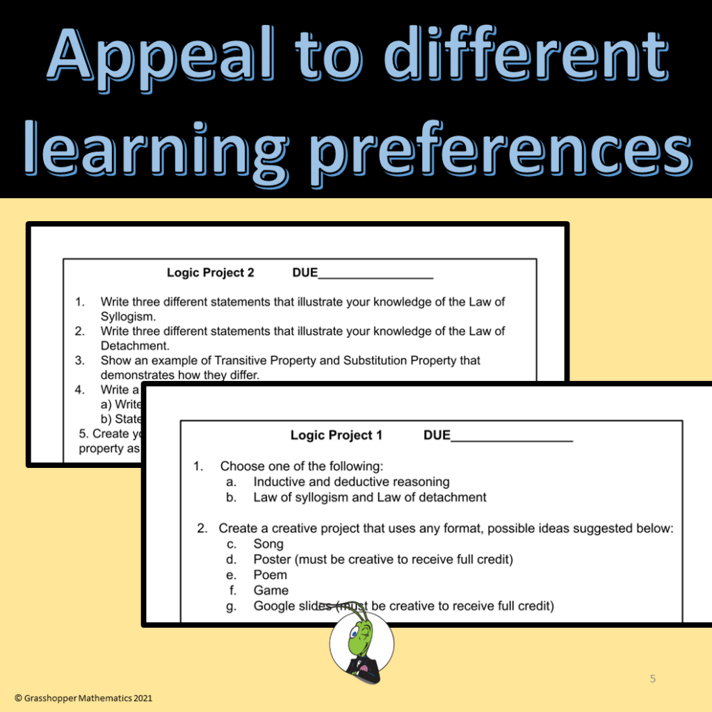Geometry Logic Project Printable PDF Version | Choice Project | Made By ...
