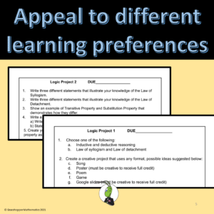 Geometry Logic Project Printable PDF Version | Choice Project | Made By ...