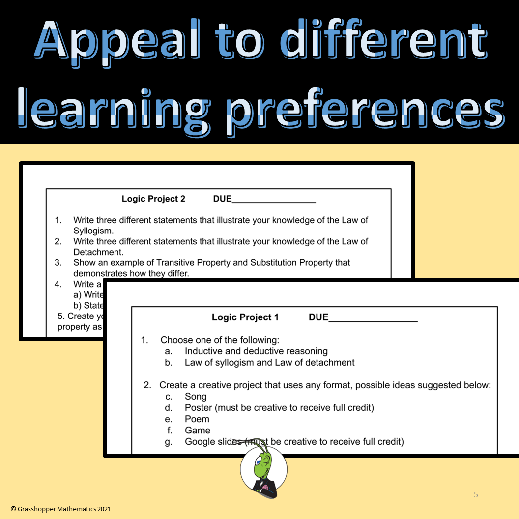 Geometry Logic Project Printable PDF Version | Choice Project | Made By ...