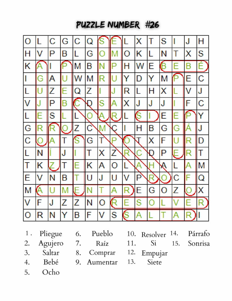 ¡A Buscar! Spanish Word Search: Keep Your Mind Sharp and Have Fun ...