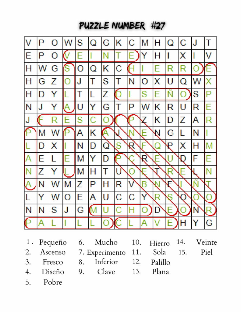 ¡A Buscar! Spanish Word Search: Keep Your Mind Sharp and Have Fun ...
