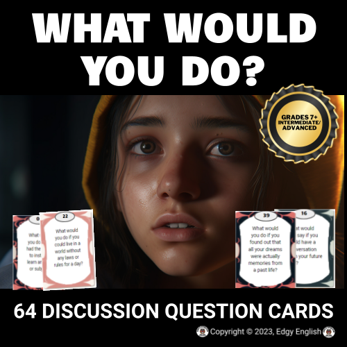 "What would you do?" ESL Conversation Questions Cards | Made By Teachers