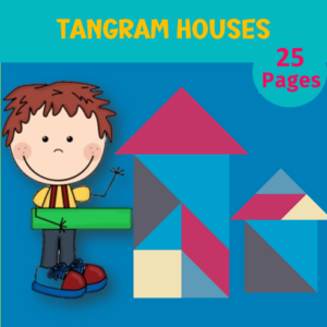 Build Your Own Dream Home: Tangram Houses Clip Art for Creativity and ...