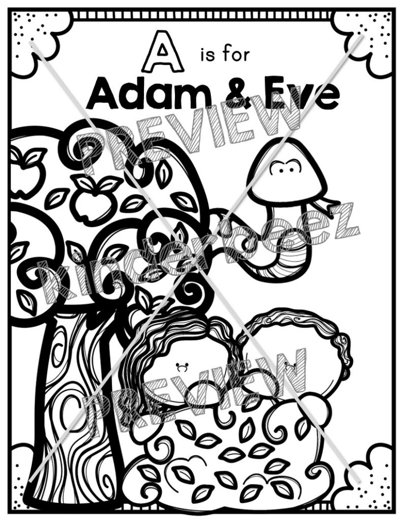 Bible Coloring, ABC Bible Coloring | Made By Teachers