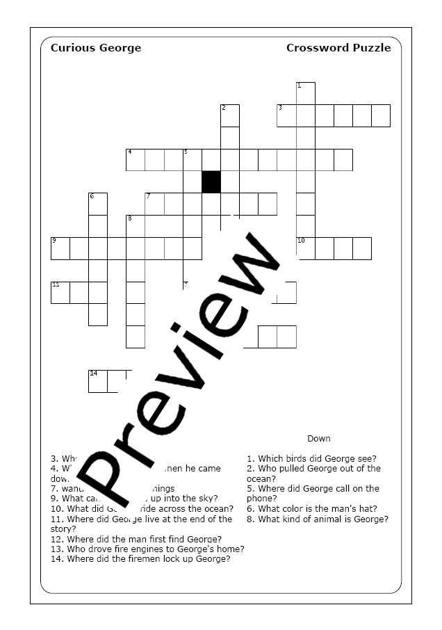 H. A. Rey "Curious George" worksheets | Made By Teachers