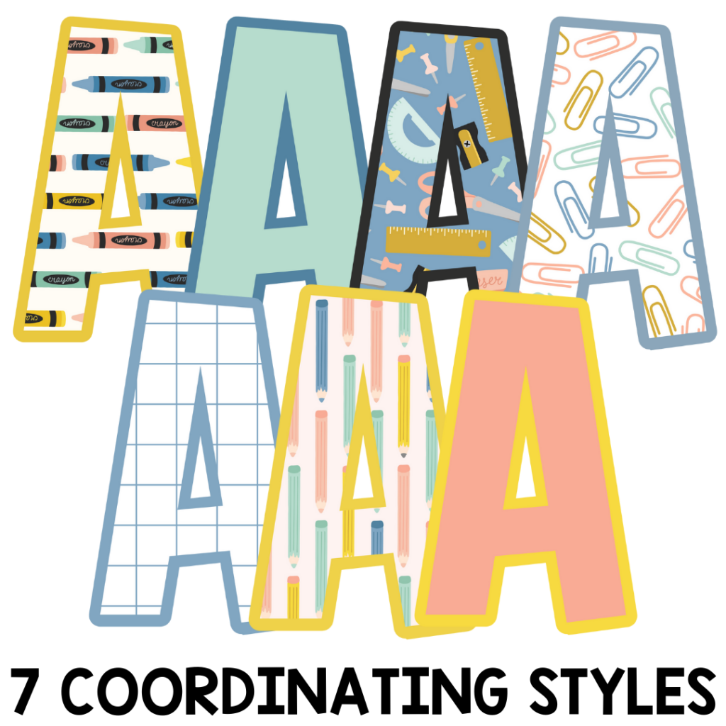 Back to School Bulletin Board Decor Bundle / Door Decor / Pencil Pals ...