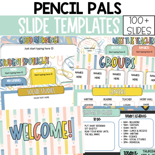 Back to School Bulletin Board Decor Bundle / Door Decor / Pencil Pals ...