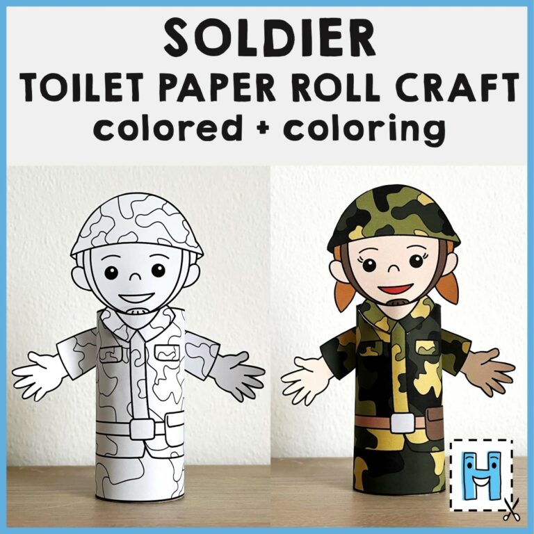 Community Helpers toilet paper roll craft Printable Career day Coloring ...