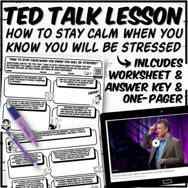 TED Talk Lesson: How To Stay Calm When You Know You'll Be Stressed ...