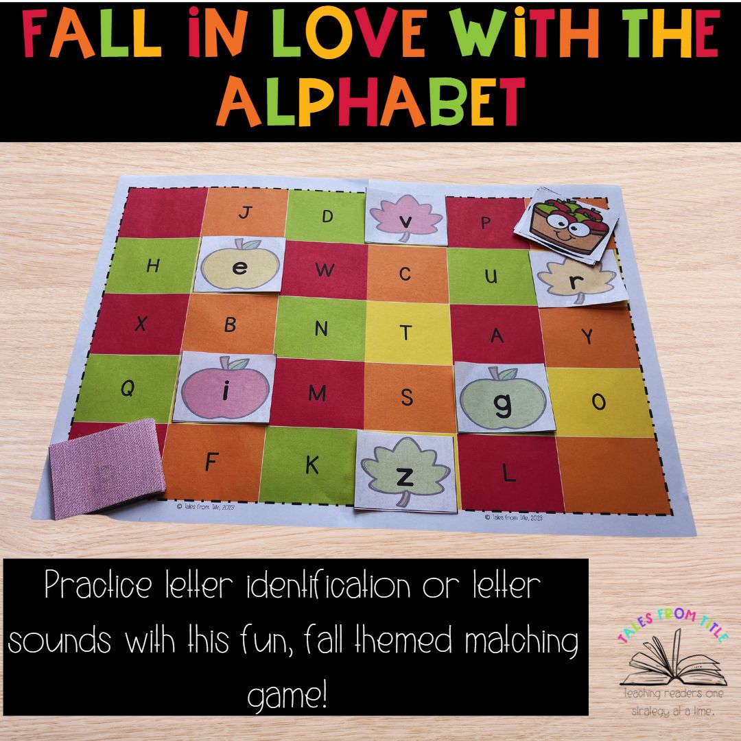 Letter Identification & Sounds Intervention or Center Games - Fall ...