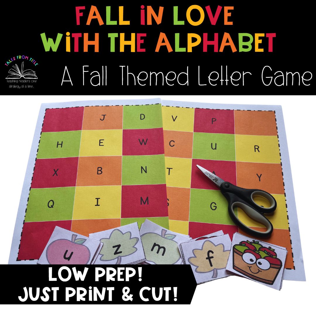 Letter Identification & Sounds Intervention or Center Games - Fall ...