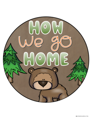 How We Go Home Dismissal Clip Chart End of the Day Woodland Animals ...