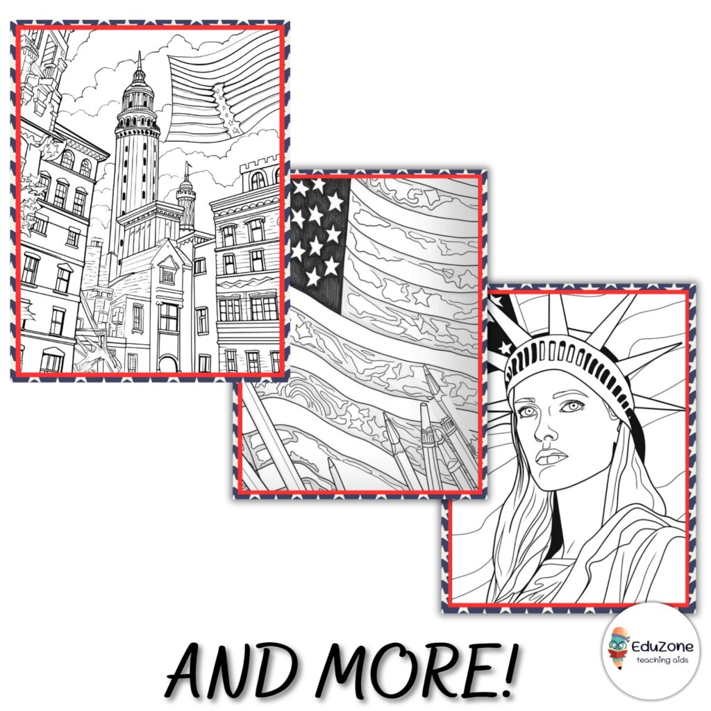 Vibrant Celebrations: USA Independence Day Coloring Pages - For ...