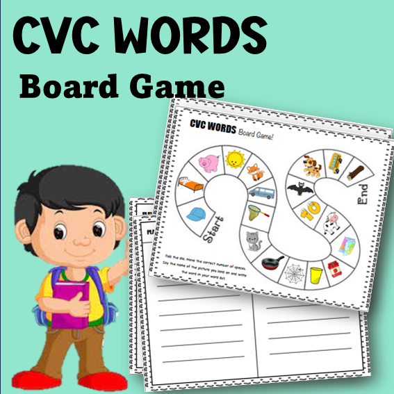 CVC Word Adventure: Fun Board Game for Early Reading Success | Made By ...