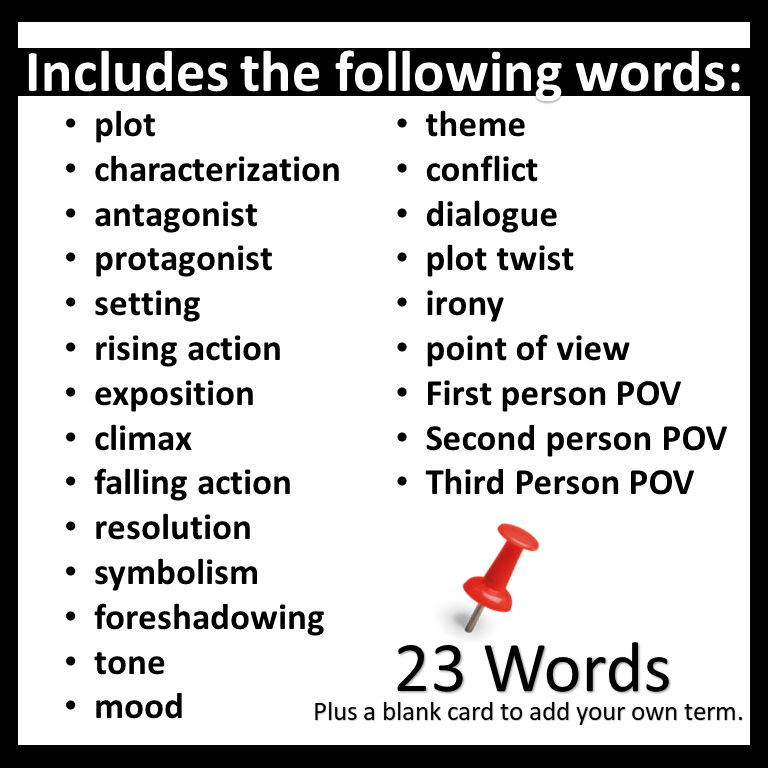 Word Wall Literary Terms | Made By Teachers