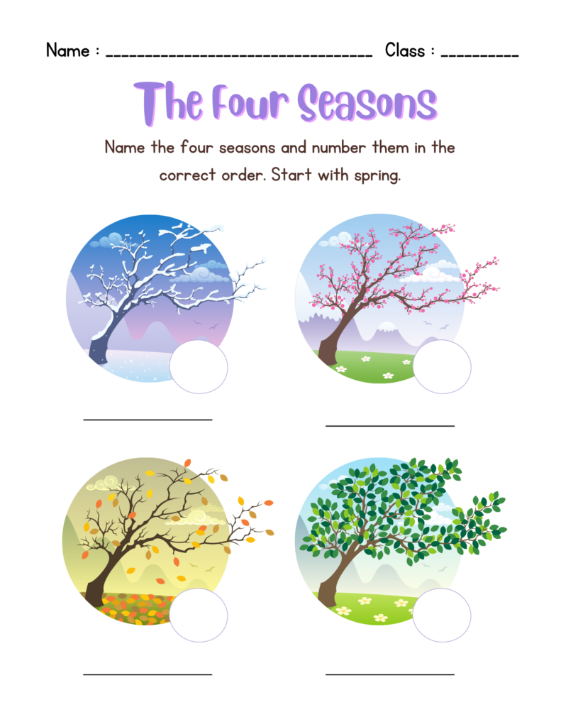Colorful Illustrative Weather Vocabulary Worksheet | Made By Teachers