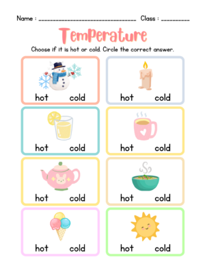 Colorful Illustrative Weather Vocabulary Worksheet | Made By Teachers