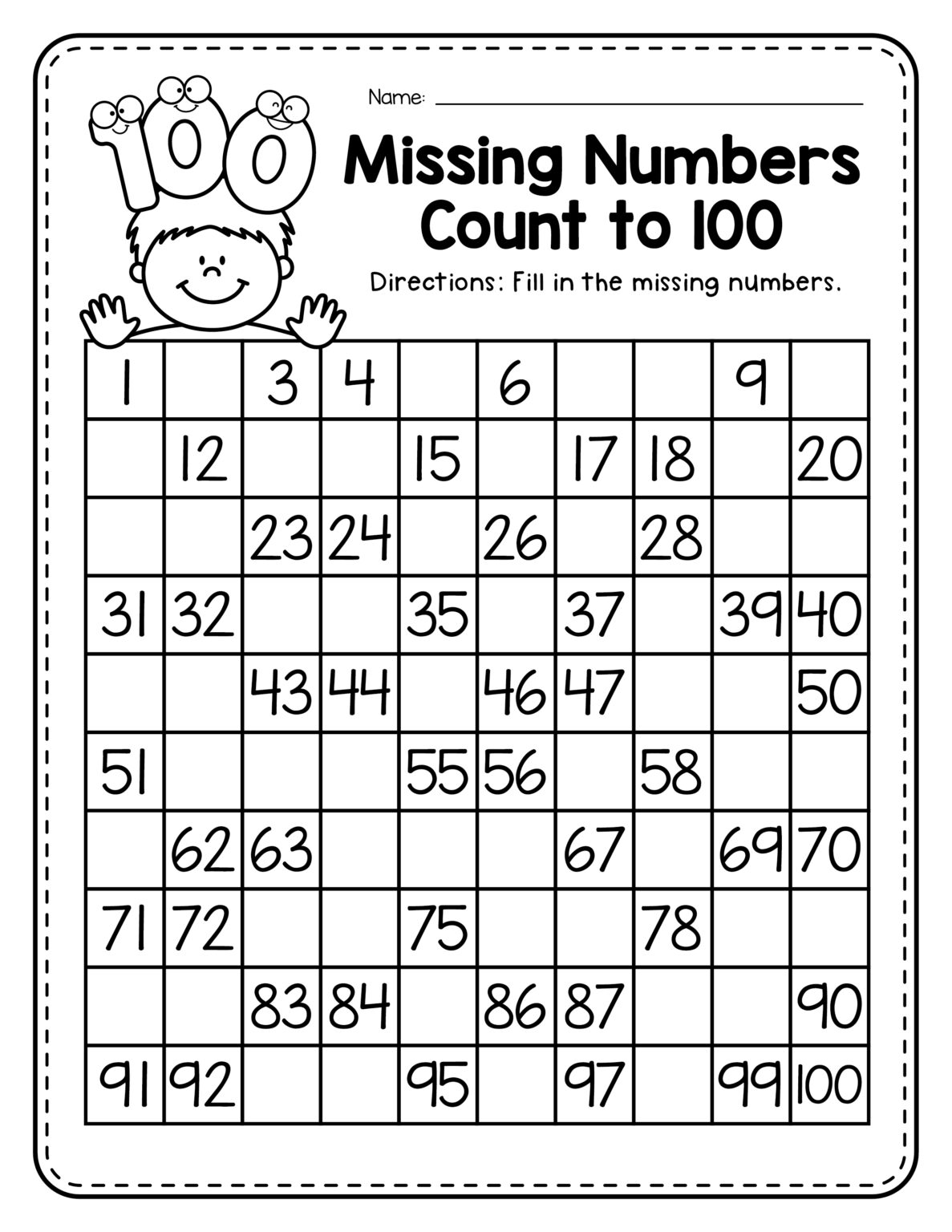 Supercharge Your Math Skills: Exciting Missing Number Worksheets for ...