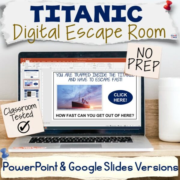Titanic Digital Escape Room - Fun Trivia Fact Research Activity | Made ...