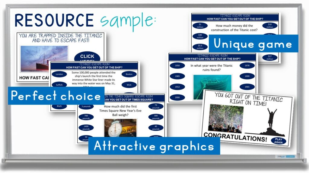 Titanic Digital Escape Room - Fun Trivia Fact Research Activity | Made ...