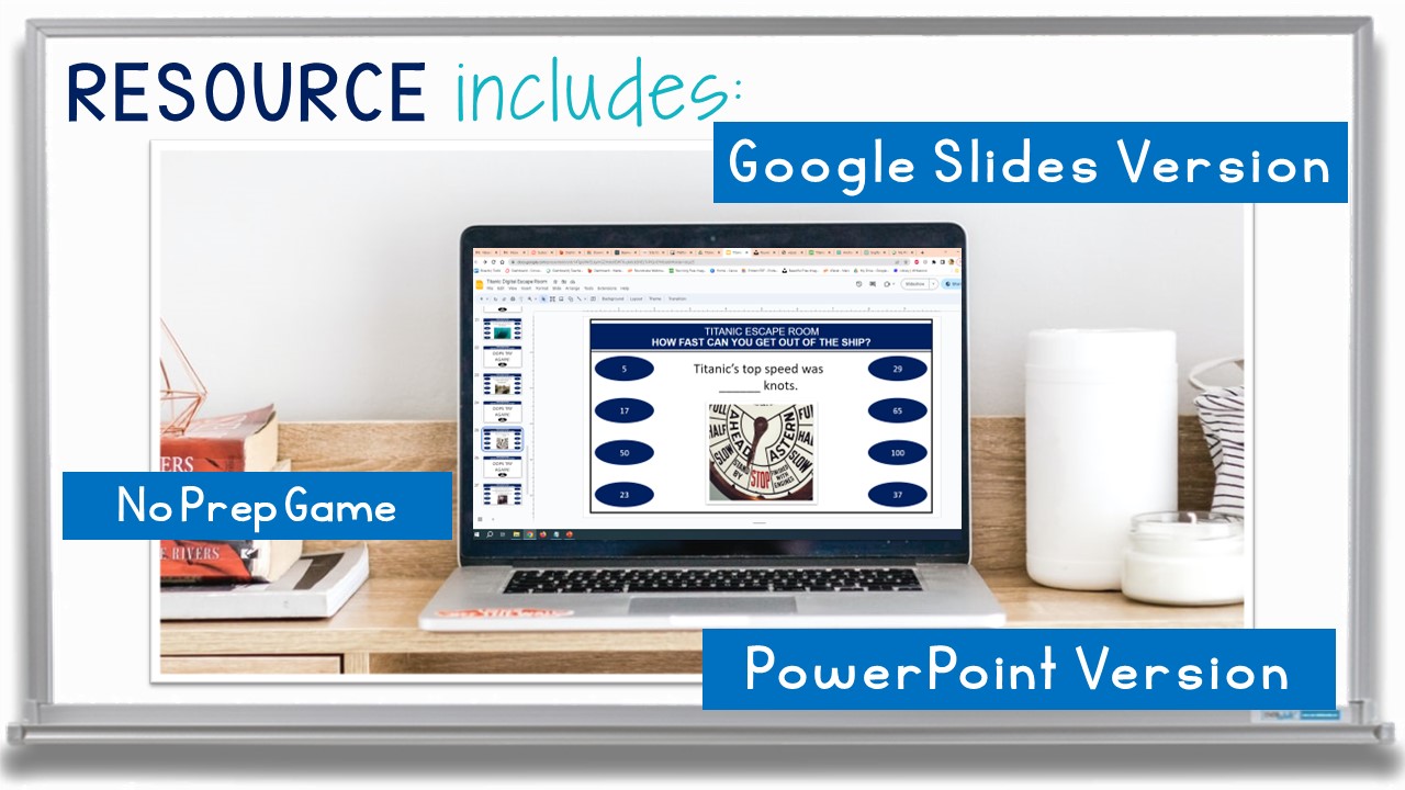 Titanic Digital Escape Room - Fun Trivia Fact Research Activity | Made ...