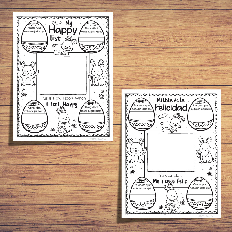 Easter Activities | I Feel Happy BUNDLE | Made By Teachers