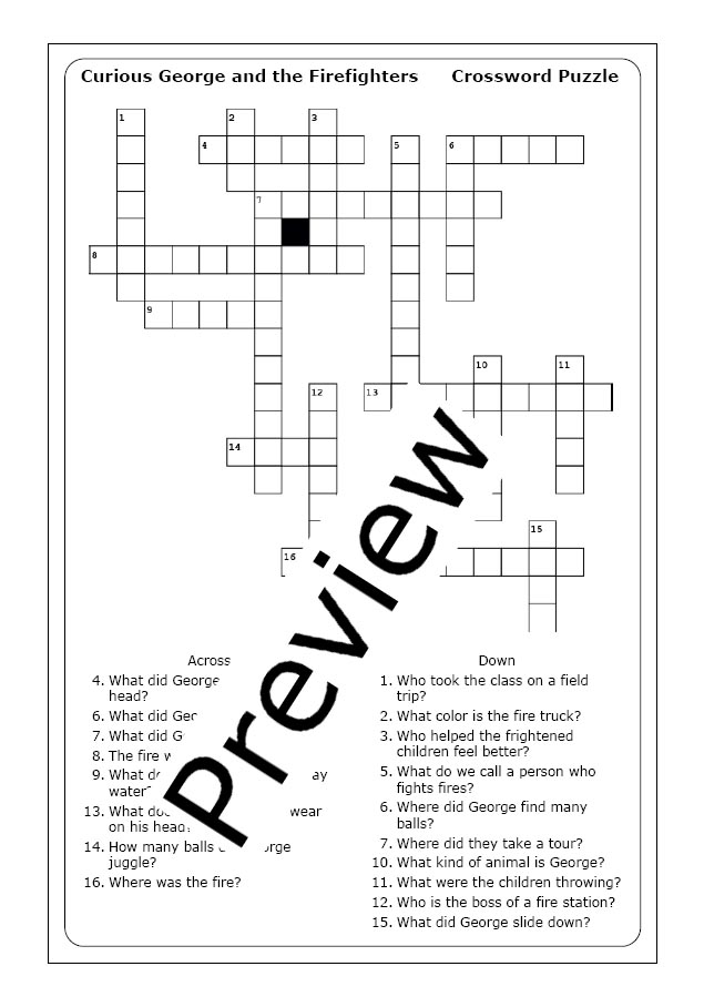 "Curious George and the Firefighters" worksheets | Made By Teachers