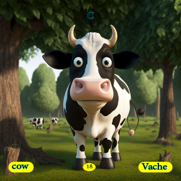 Bilingual English/French 107 Farm, Ocean & Zoo Animals Flashcards Have ...